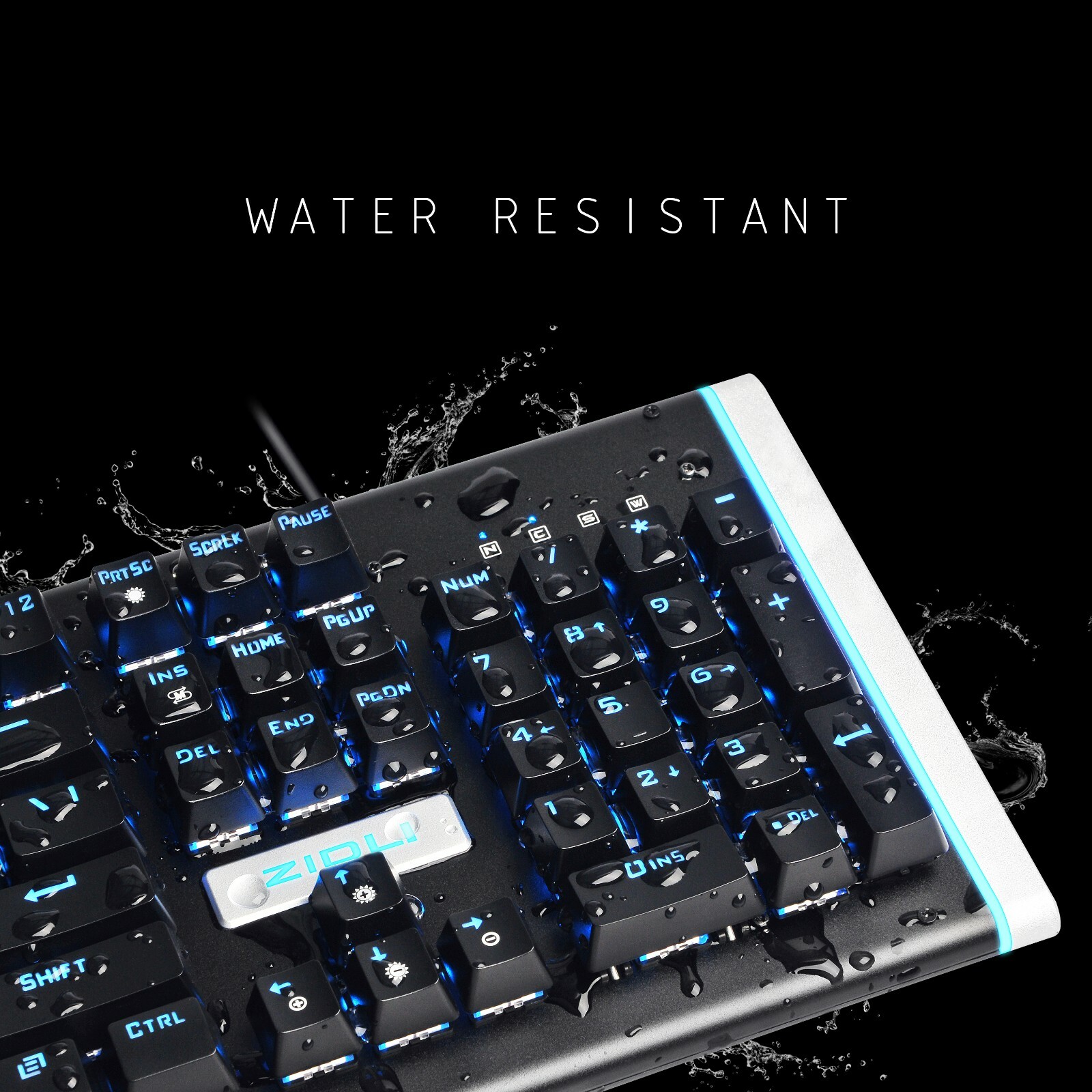 Optical Mechanical Gaming Keyboard ZIDLI ZK23, Blue Backlight & RGB ...