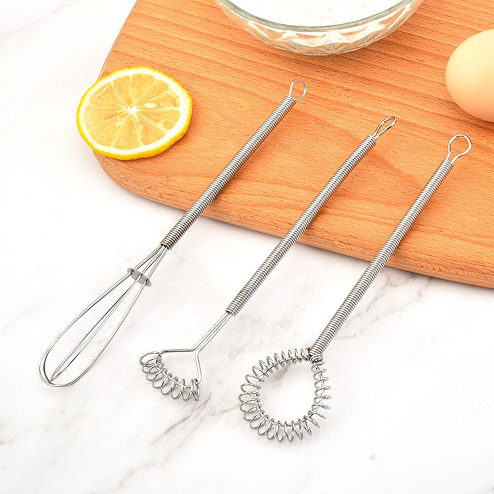 6Pcs Multipurpose Spring Whisk Stainless Steel Mini whisk Kitchen ...