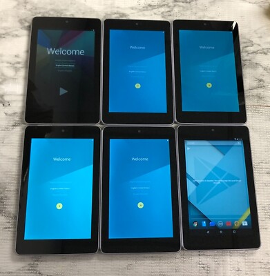 Lot of 6 Asus Google Nexus 7 ME370T (1st Generation) 16GB Wi-Fi Android ...