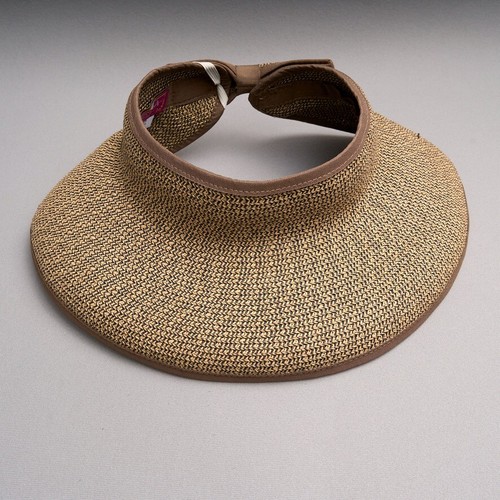 Scala Sun Visor Hat Womens One Size Adjustable Rolls Up Packable Travel ...