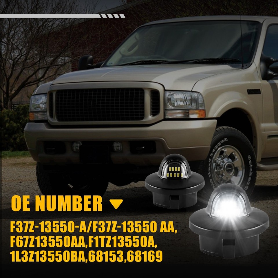 2-20X LED License Plate Light Replacement White For Ford F150 F250 F350 ...