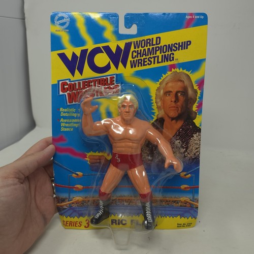 WCW Toymakers Collectible Wrestler RIC FLAIR Series 3 Red Trunks and ...