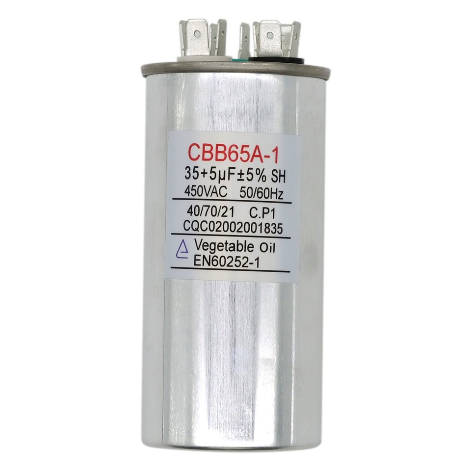 35+5 35/5 uF MFD 370-440V 440 VAC High Quality Motor Dual Run Capacitor ...