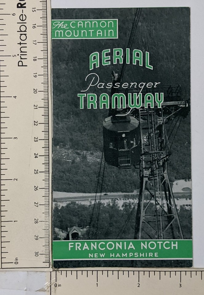 1950s Franconia Notch New Hampshire Cannon Mtn Aerial Tramway Vintage ...
