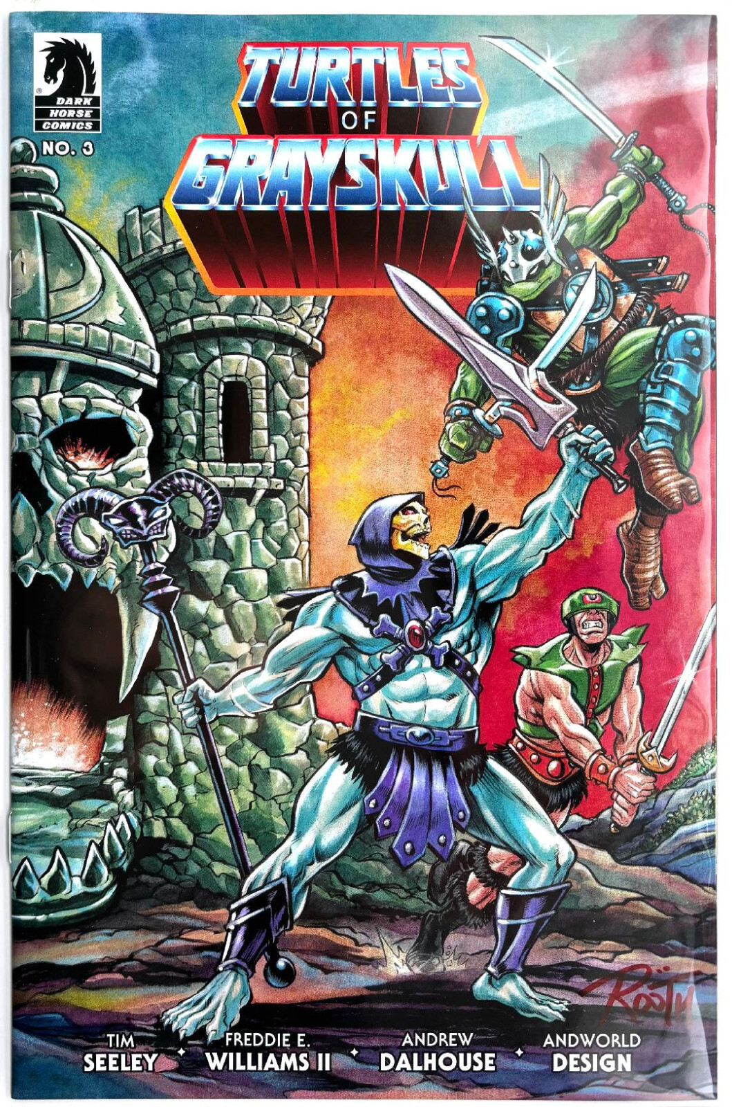 Turtles of Grayskull #1, 2, 3 Connecting Set Signed by Cover Artist ...