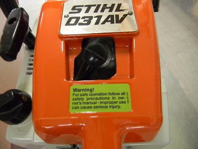 WARNING LABEL DECAL STICKER FOR STIHL CHAINSAW 015 031 028 051 075 045 ...