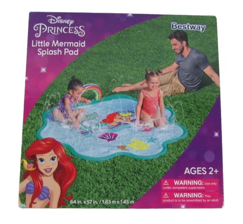 Disney Princess The Little Mermaid Splash Pad Pool Sprinkler 64in X ...