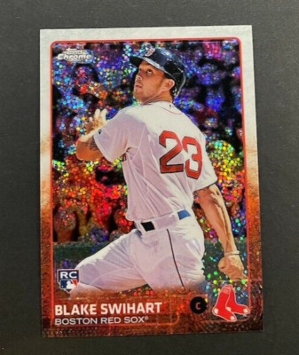 2015 Topps Chrome Update - Blake Swihart #US3 Red Sox - ROOKIE Sparkle ...