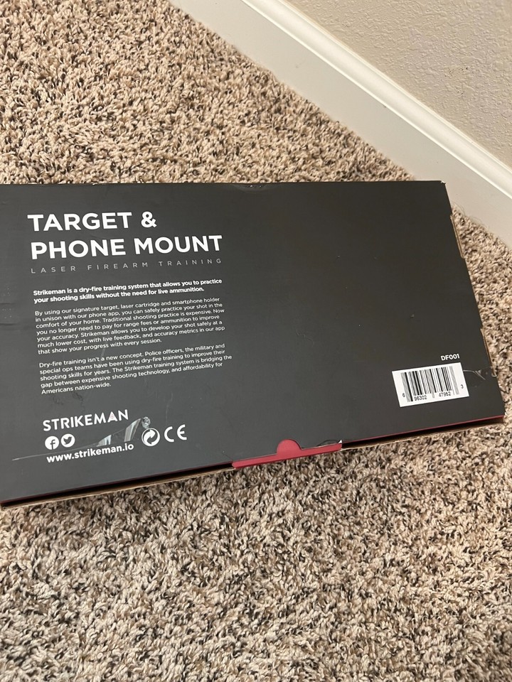 Ship from USA Strikeman Target & Phone Mount Laser Firearm Training ...