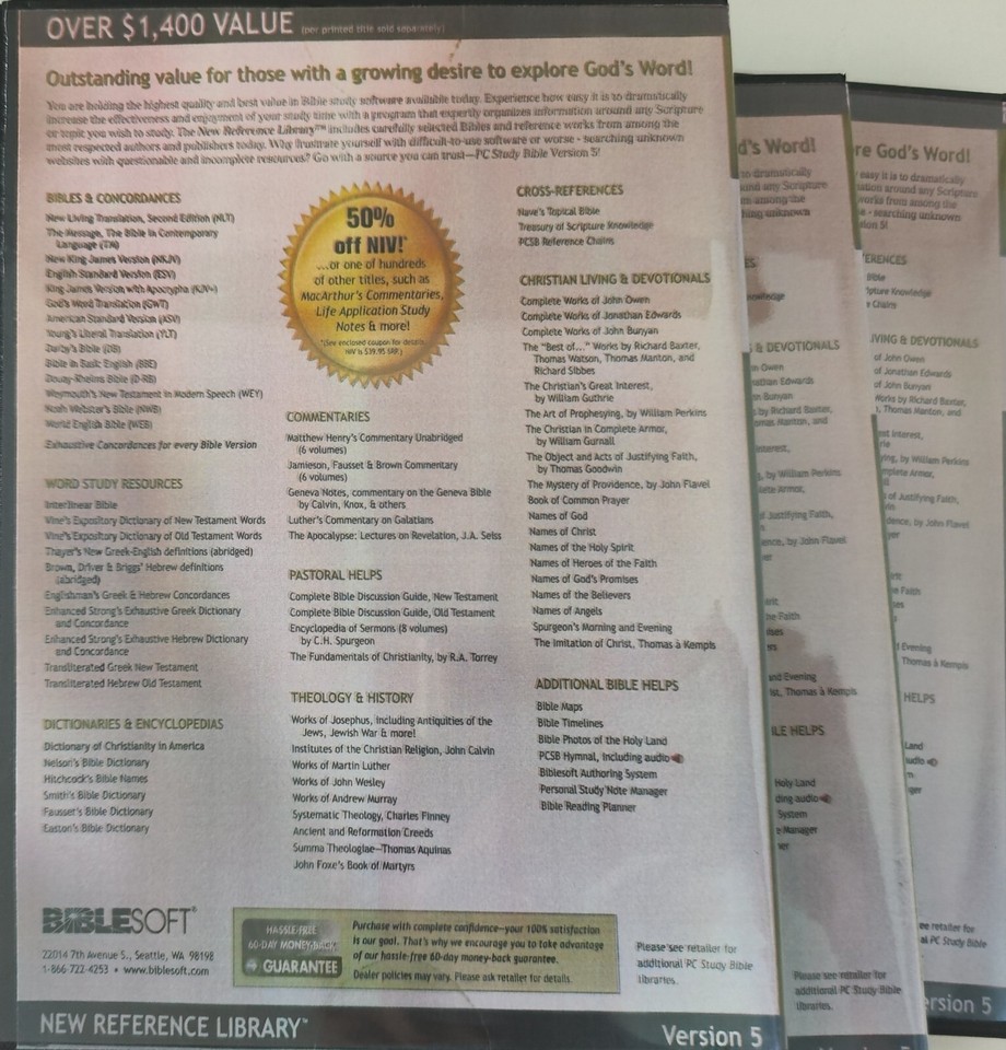 BibleSoft Bible Study Software - PC Study Bible New Reference Library 5 ...