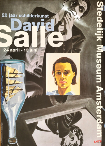 DAVID SALLE - POSTER MOSTRA ORIGINALE - STEDELIJK MUSEUM AMSTERDAM NL ...