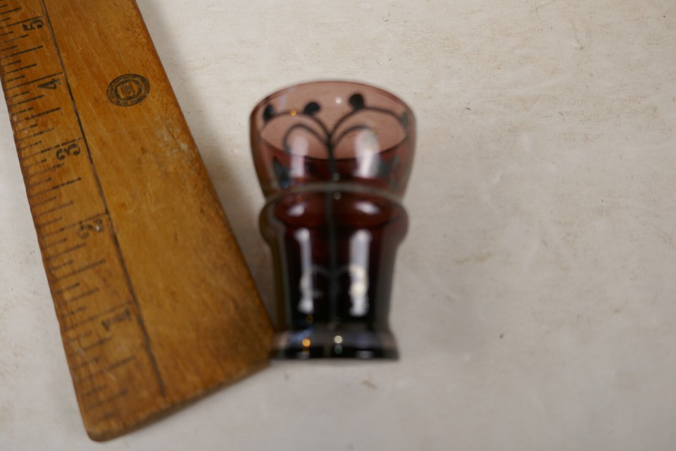 Vintage Set of 4 Gorgeous Purple Chinese Mijiu or Rice Wine Cups | eBay UK