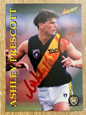 Ashley Prescott Signed 1995 AFL Select Richmond Tigers | eBay Australia
