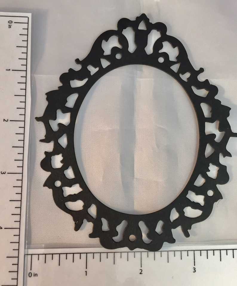 Tim Holtz Die Cuts * Oval Ornate Frame * Set of Eight * Black or White ...