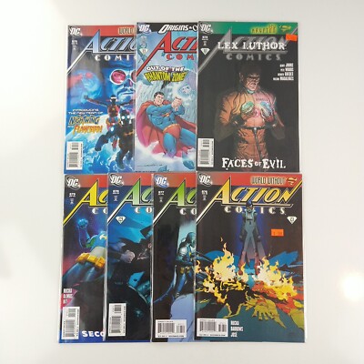 Action Comics Superman #873 874 875 876 877 878 879 Lot (2009 DC Comics ...