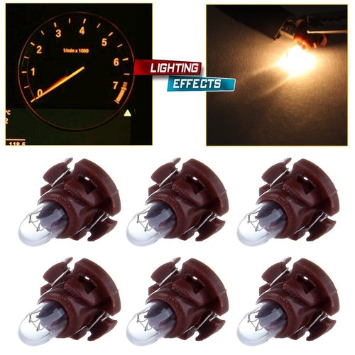 6X Warm White T4/T4.2 Neo Wedge A/C Heater Climate Control Light ...