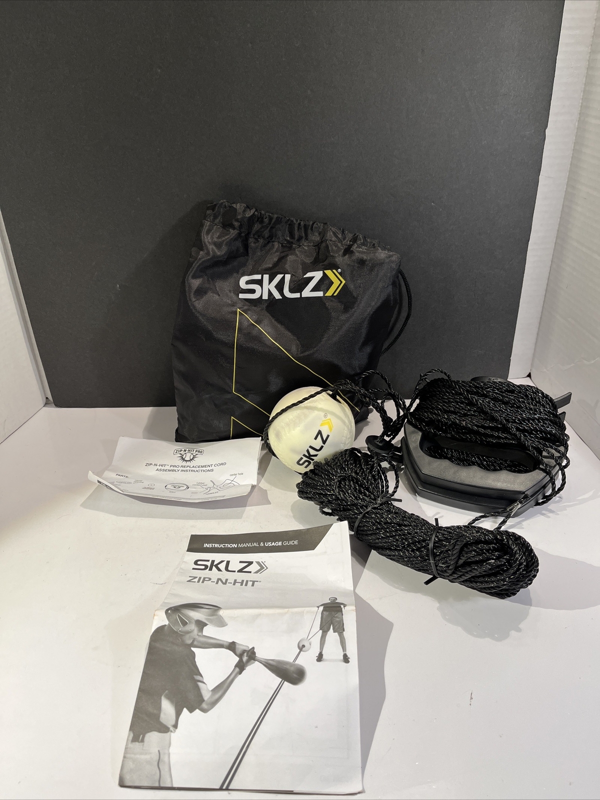 SKLZ Zip-N-Hit Baseball Batting Trainer, Black | eBay