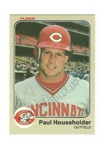 Paul Householder 1983 Fleer authentic autographed card Reds | eBay