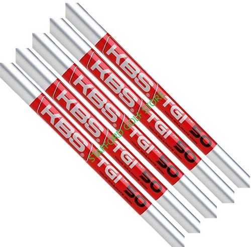 KBS TGI Tour 50g Graphite Iron Shafts .370" Parallel Tip Lite/A Flex ...