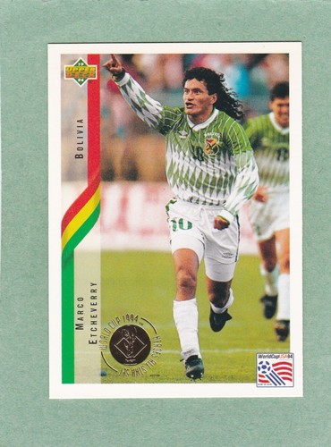 MARCO ETCHEVERRY BOLIVIA UPPER DECK USA 94 WORLD CUP HEROES ALL STAR ...