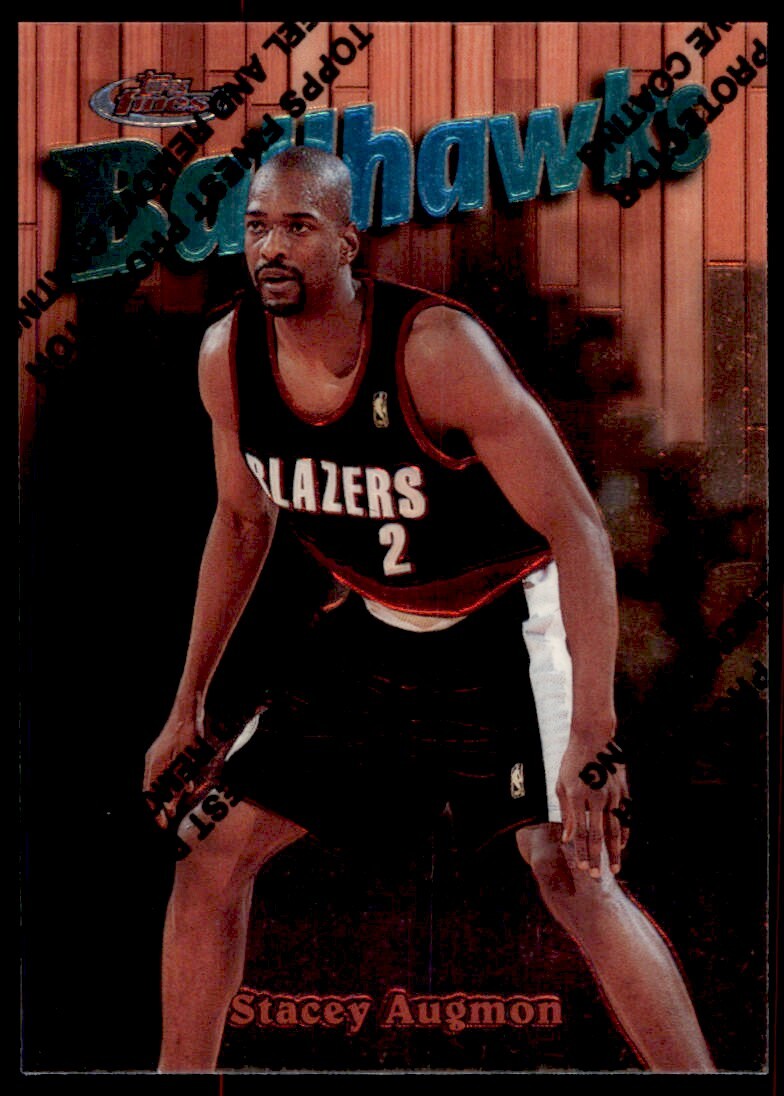 1997-98 FINEST WITH COATING STACEY AUGMON PORTLAND TRAIL BLAZERS #63 | eBay