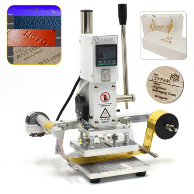 Hot Foil Stamping Machine Automatic Foil Reeling Leather PU Embossing ...