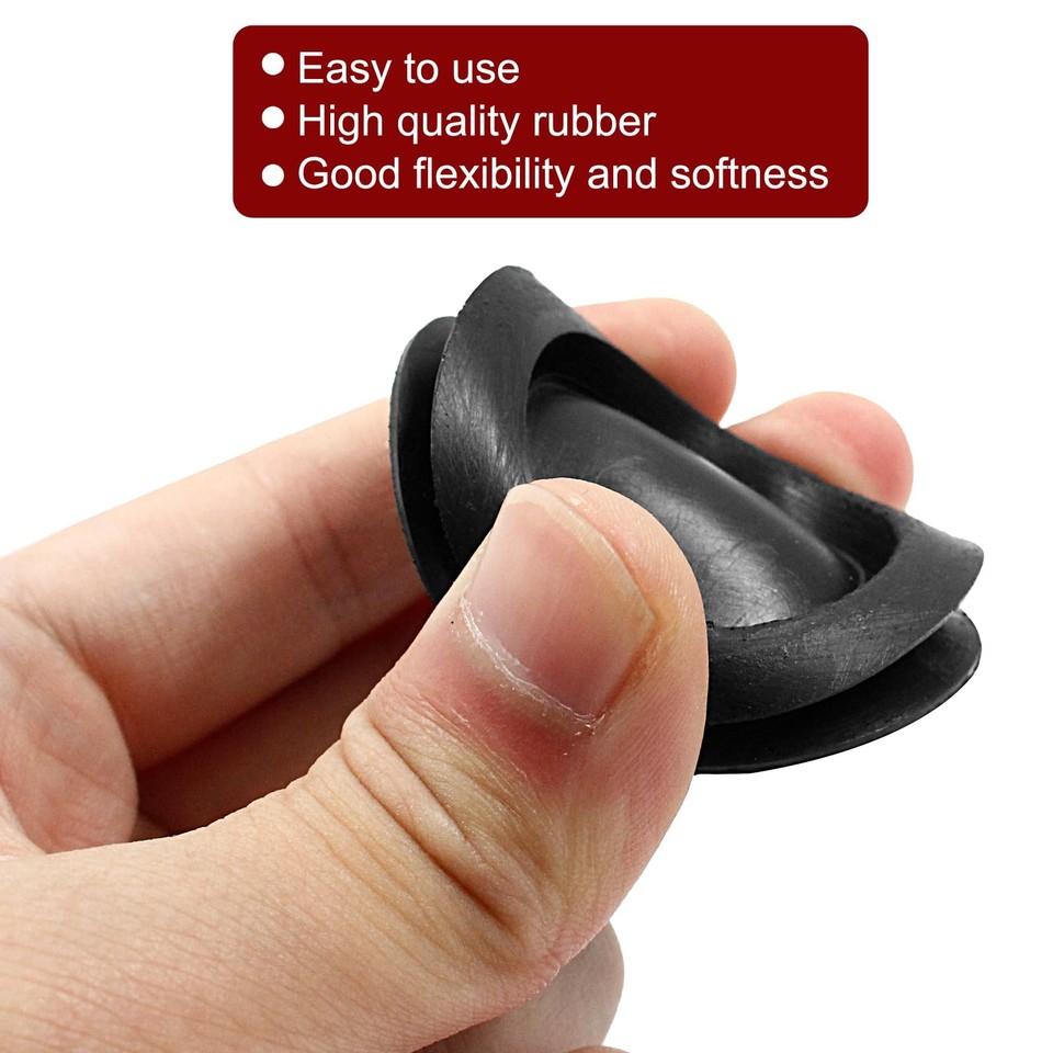Unlorspy 20 Pcs 5 Sizes Piggy Bank Hole Plugs Rubber Saving Box Black ...