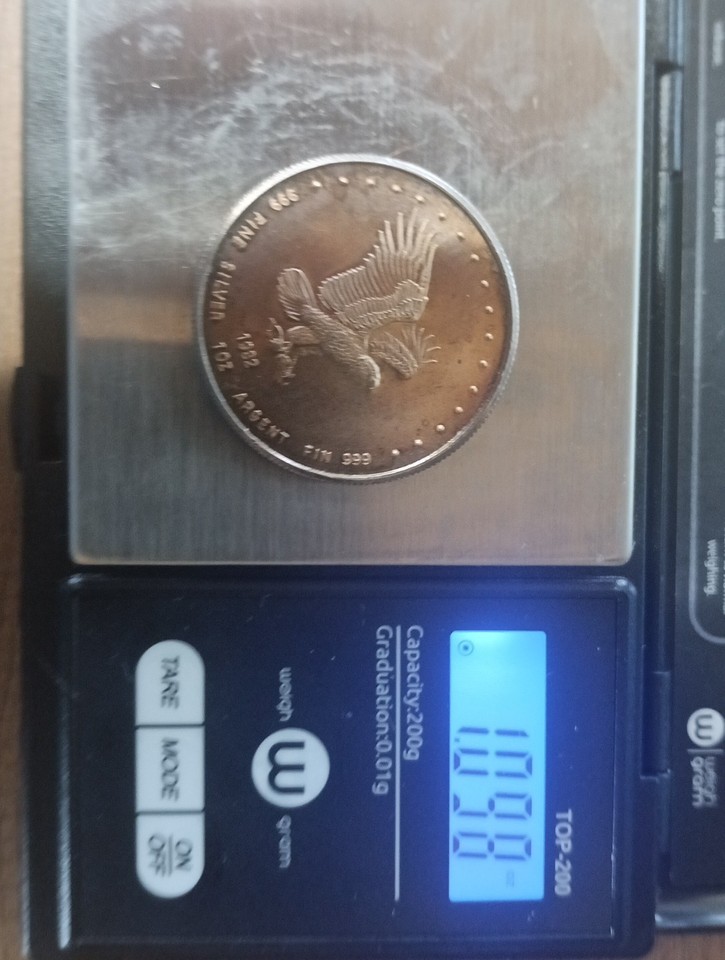 🦅 1982 Monex Silver Eagle Round – 1 oz .999 Fine Silver – Bullion Round ...