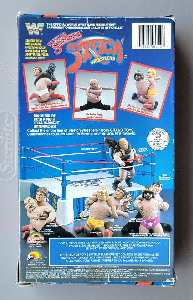 wwf ljn hasbro wrestling superstars hulk hogan stretch wrestling figure ...