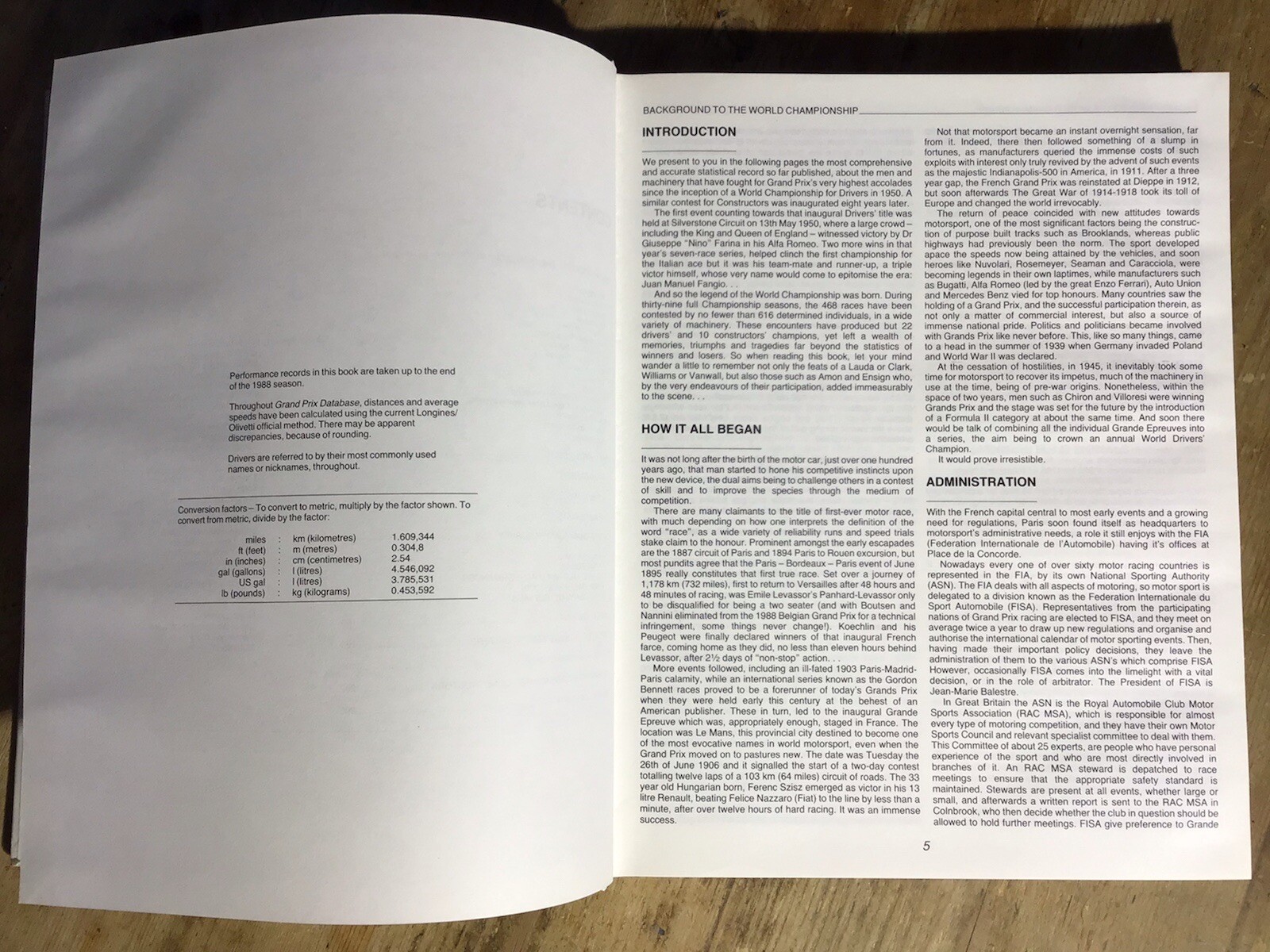 Grand Prix Data Book Formula One Racing Facts And Figures By David ...