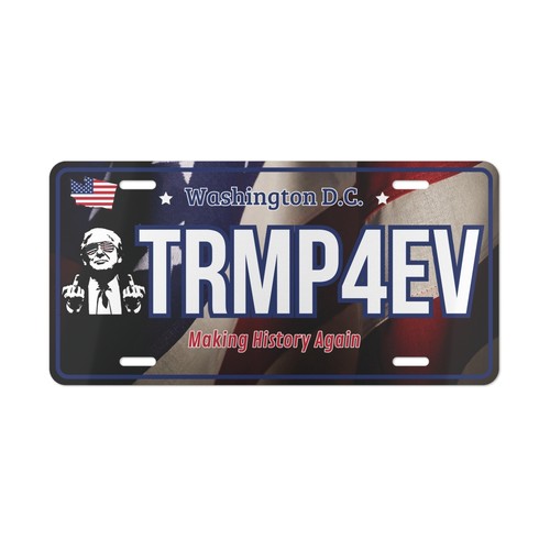 Washington D.C. Trump Forever TRMP4EV License Plate Tag Auto Car Vanity ...