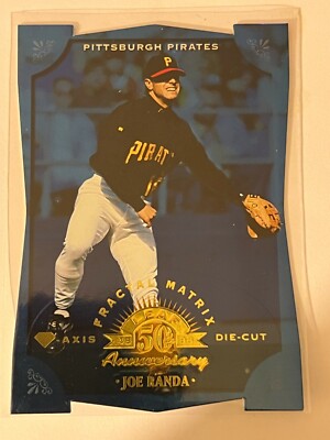 JOE RANDA 16/50 Diamond Axis Die Cut! 1998 LEAF #44 Pirates BLUE The ...