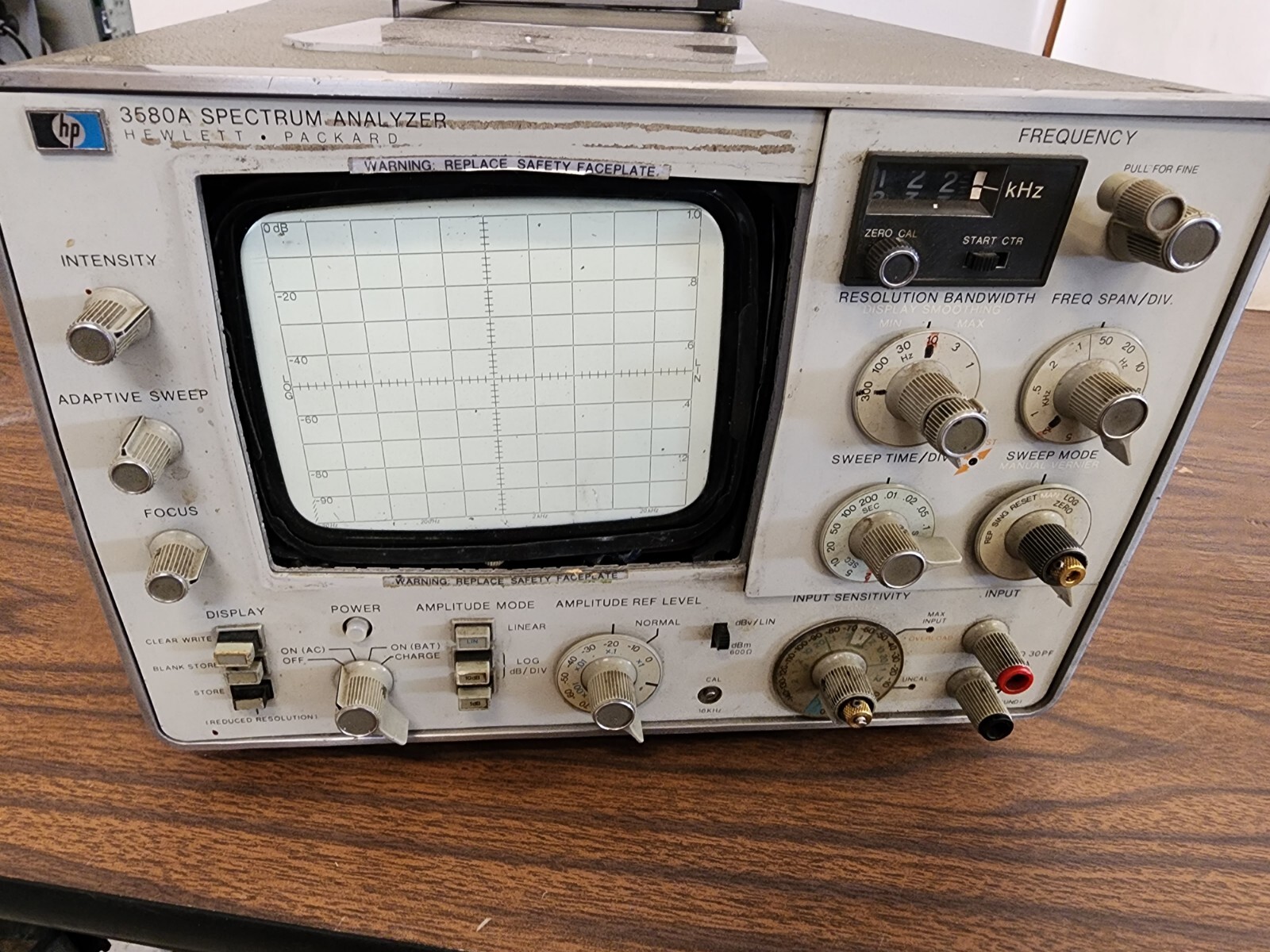 HP Hewlett Packard 3580A Spectrum Analyzer 5Hz - 50KHz, As-Is, Read ...