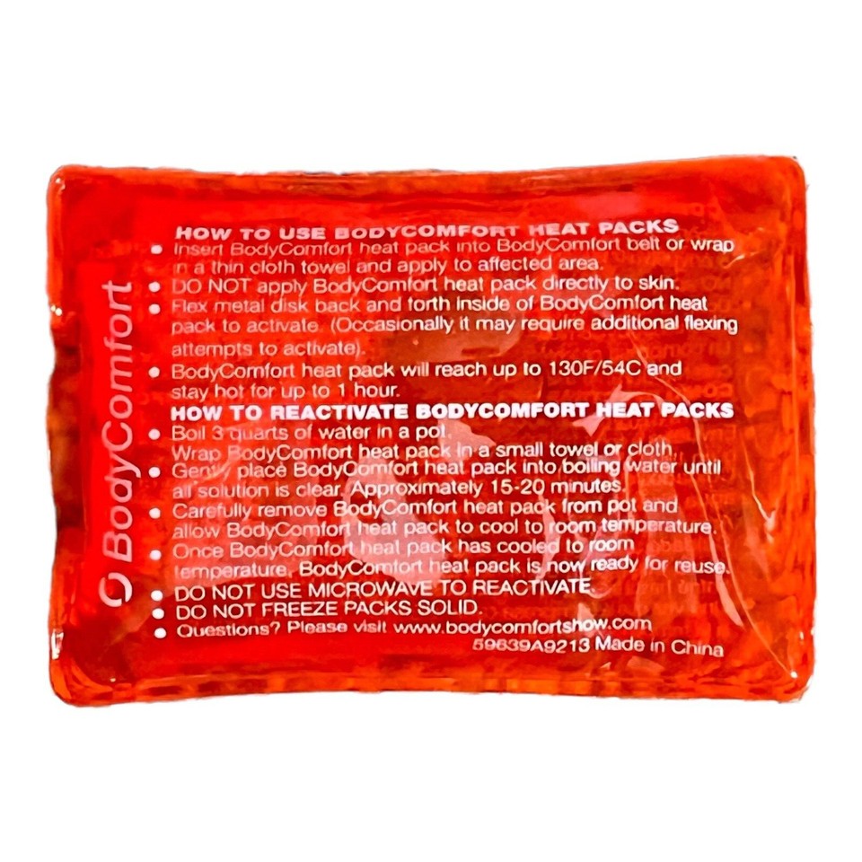 Set Of 7 Reusable Body Comfort Heat & Cool Packs - 4 Sizes - LN | eBay