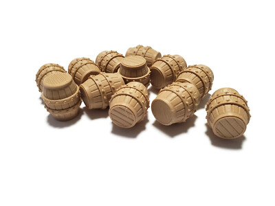 Miniature Medieval Style Barrels (12pc) Scaled 28mm Tabletop Wargaming ...