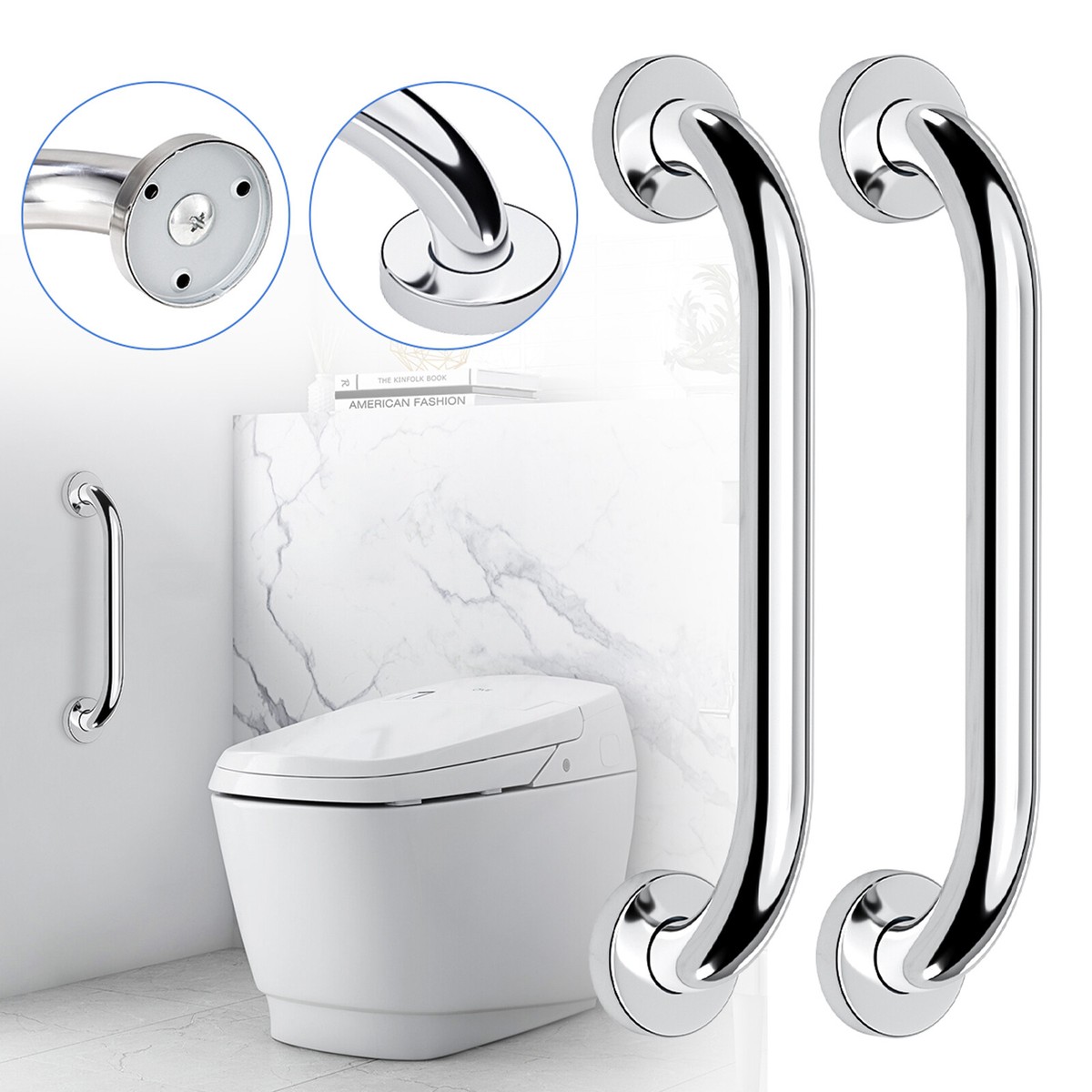 Handicap Bath Accessories Swing Out Grab Bar Bobrick B4998 Bathroom