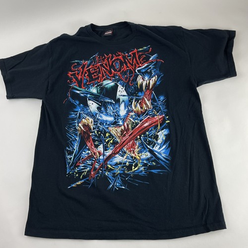 Marvel Venom Mad Engine T-Shirt Large Spiderman Carnage Black Crewneck ...