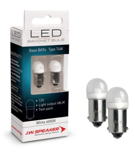 JW SPEAKER LED BAYONET BULB 12V T4W 6000K BA9s BASE *PAIR* | eBay Australia