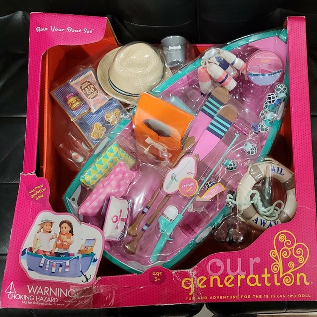 Our Generation Row Fishing Boat 18 Inch Dolls - for sale online | eBay