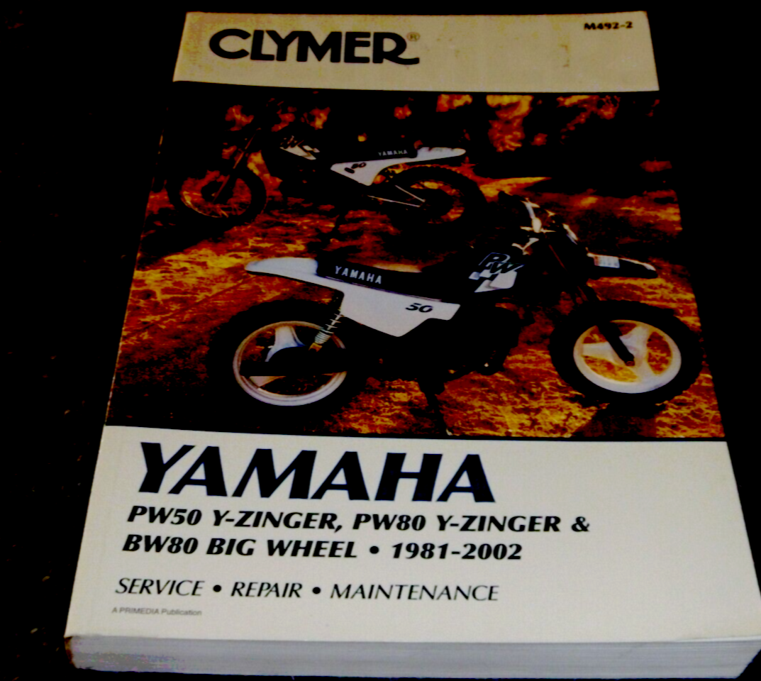 2001 Clymer Yamaha PW50 PW80 Y-Zinger & BW80 Big Wheel Service Manual ...