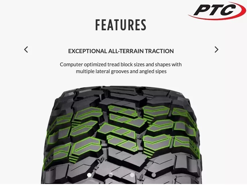 1 NEW 33X12.50R20 Patriot RT Mud Tires R/T 33125020 R20 1250 12.50 33 ...