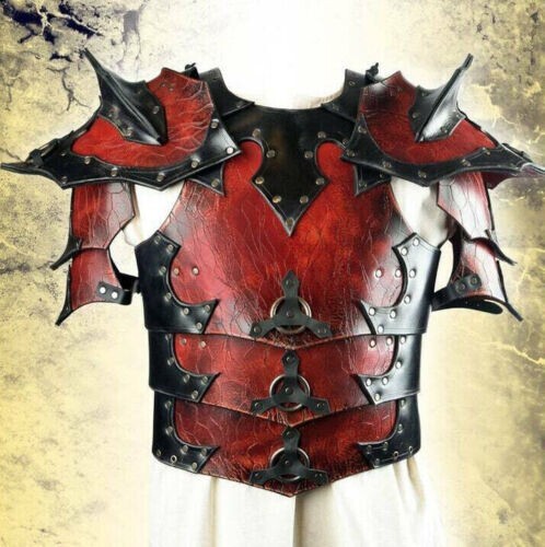 Christmas Armor with Pauldrons - Leather armor for LARP and Cosplay-We ...