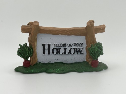 Vintage Department 56 Hide A Way Hollow Sign, Hand Painted Pewter in ...