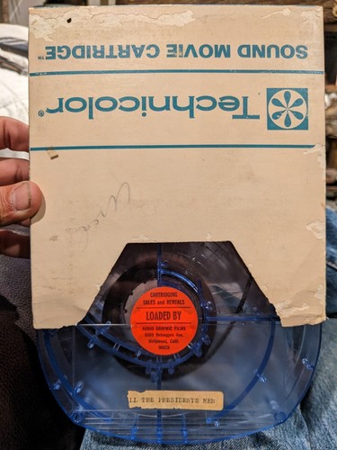 Vintage Technicolor Sound Movie Cartridge All the President's Men ...