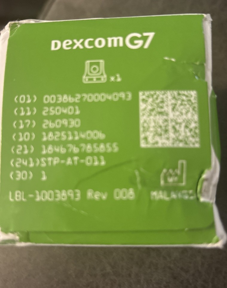 Lot of 5 Dexcom G7 Adhesive Patches EXP 08/31/2025 New Sealed In Box ...