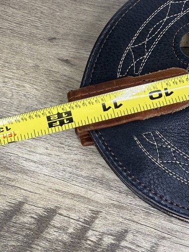 DOUBLE H 5155 PORTHOLE WESTERN ROCKABILLY BROWN LEATHER RUSTIC COWBOY ...