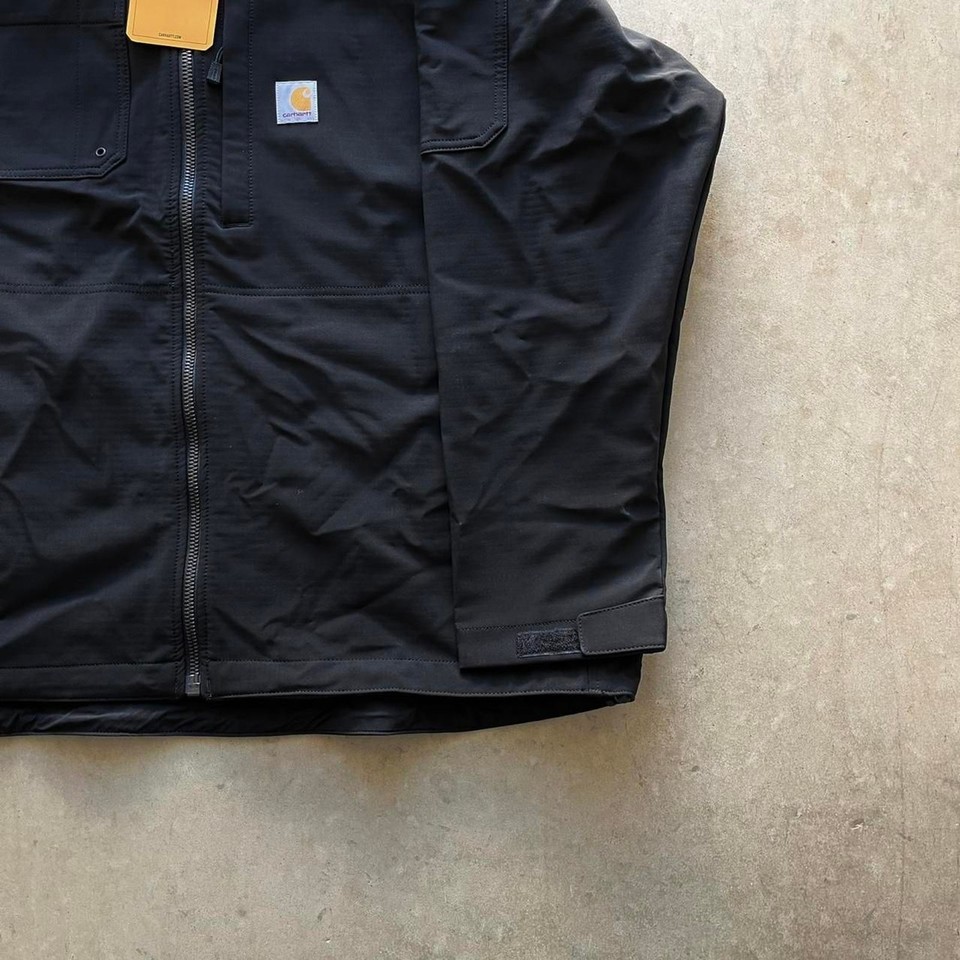 NWT Carhartt Rain Defender Jacket Mens 3XL Black Midweight Softshell ...