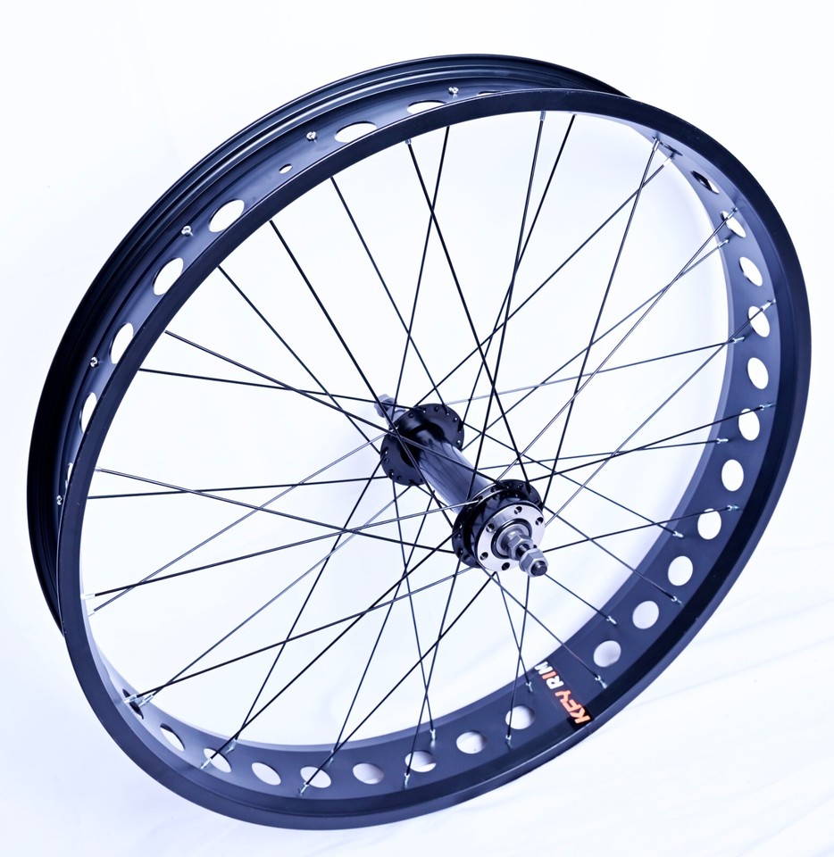 26" Adult Fat Tire 26x4.0 Bicycle wheel Bike Wheel 2 wheels convert kit ...