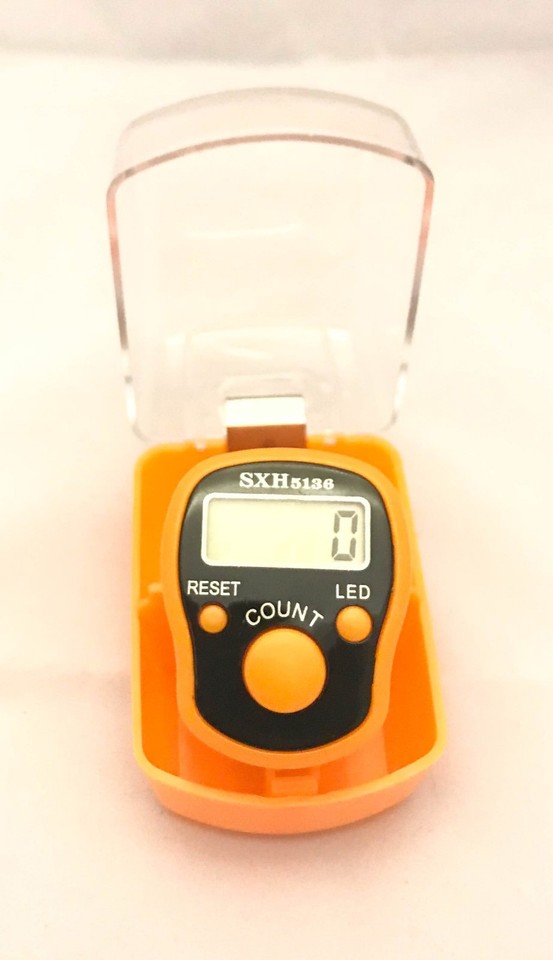 DIGITAL LED LIGHT FINGER RING TALLY COUNTER Knitting Row counter ...