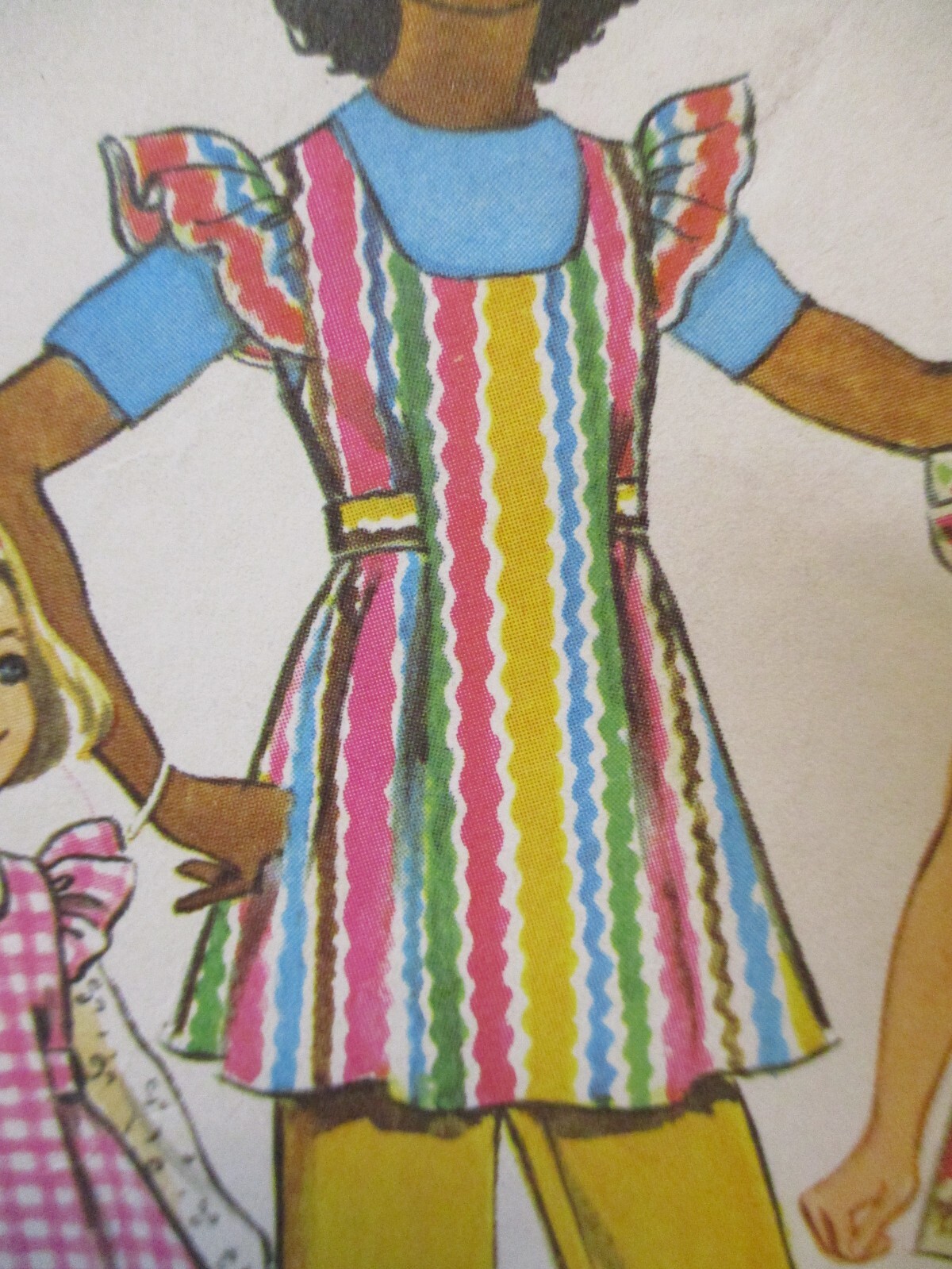 Simplicity Pattern 5483 Smock Tunic Bell Bottom Pants Girl's Size 8 Cut ...